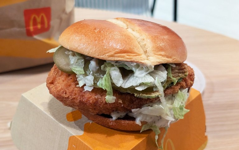 Triple Pickle McCrispy from McDonald’s – Michael Eats